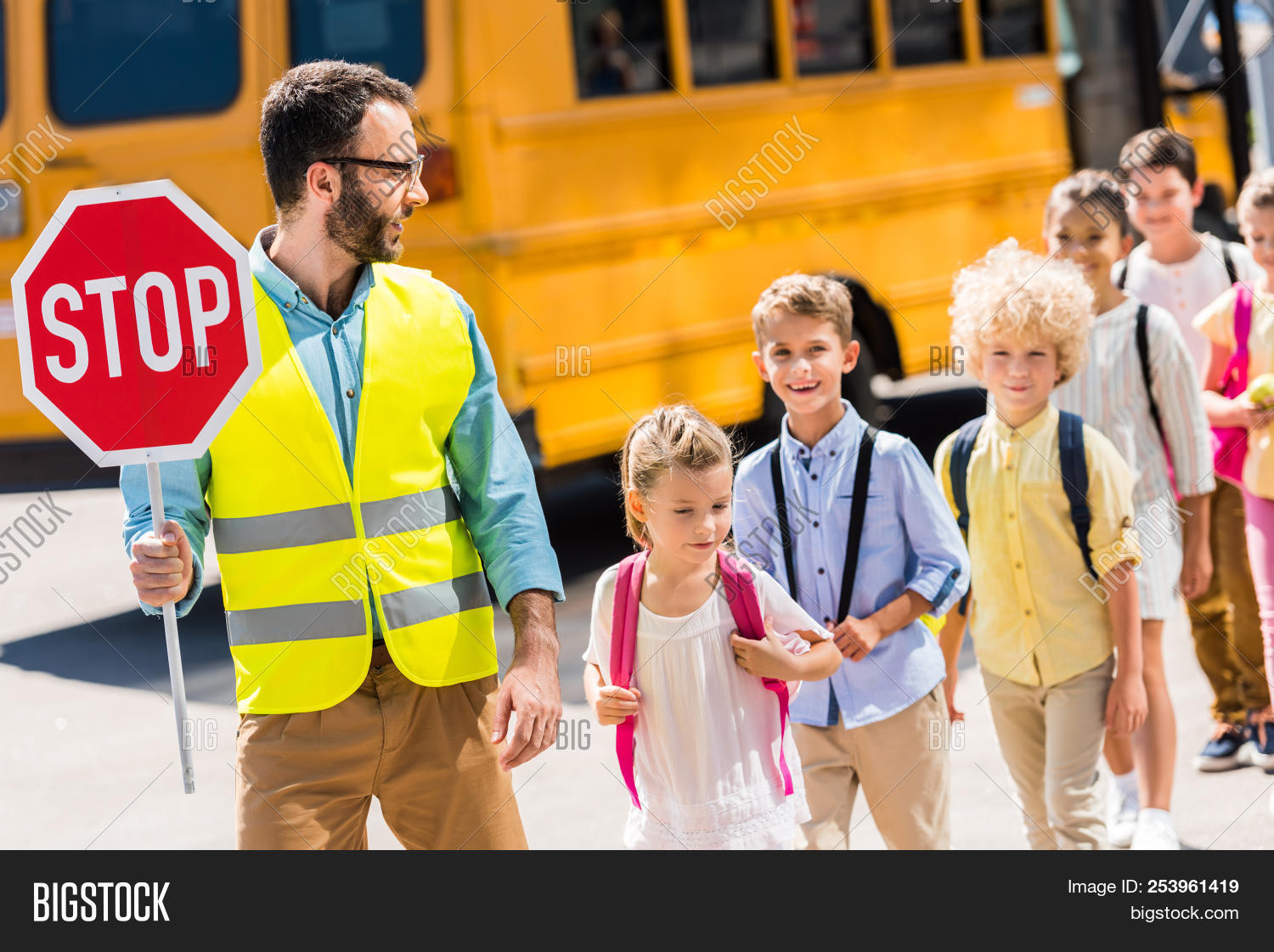 Handsome Traffic Guard Image & Photo (Free Trial) | Bigstock
