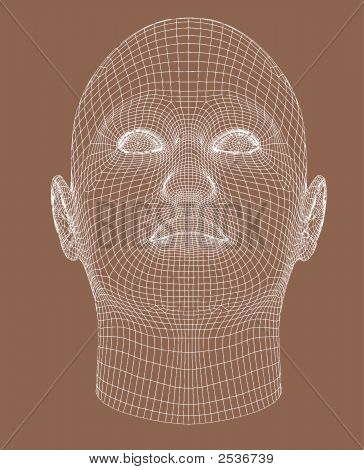 Full-Face Wireframe Vector & Photo (Free Trial) | Bigstock