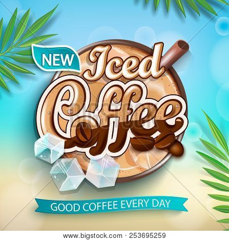 Label Iced Coffee Vector & Photo (Free Trial) | Bigstock