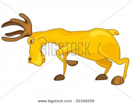 Cartoon Character Elk Vector & Photo (Free Trial) | Bigstock