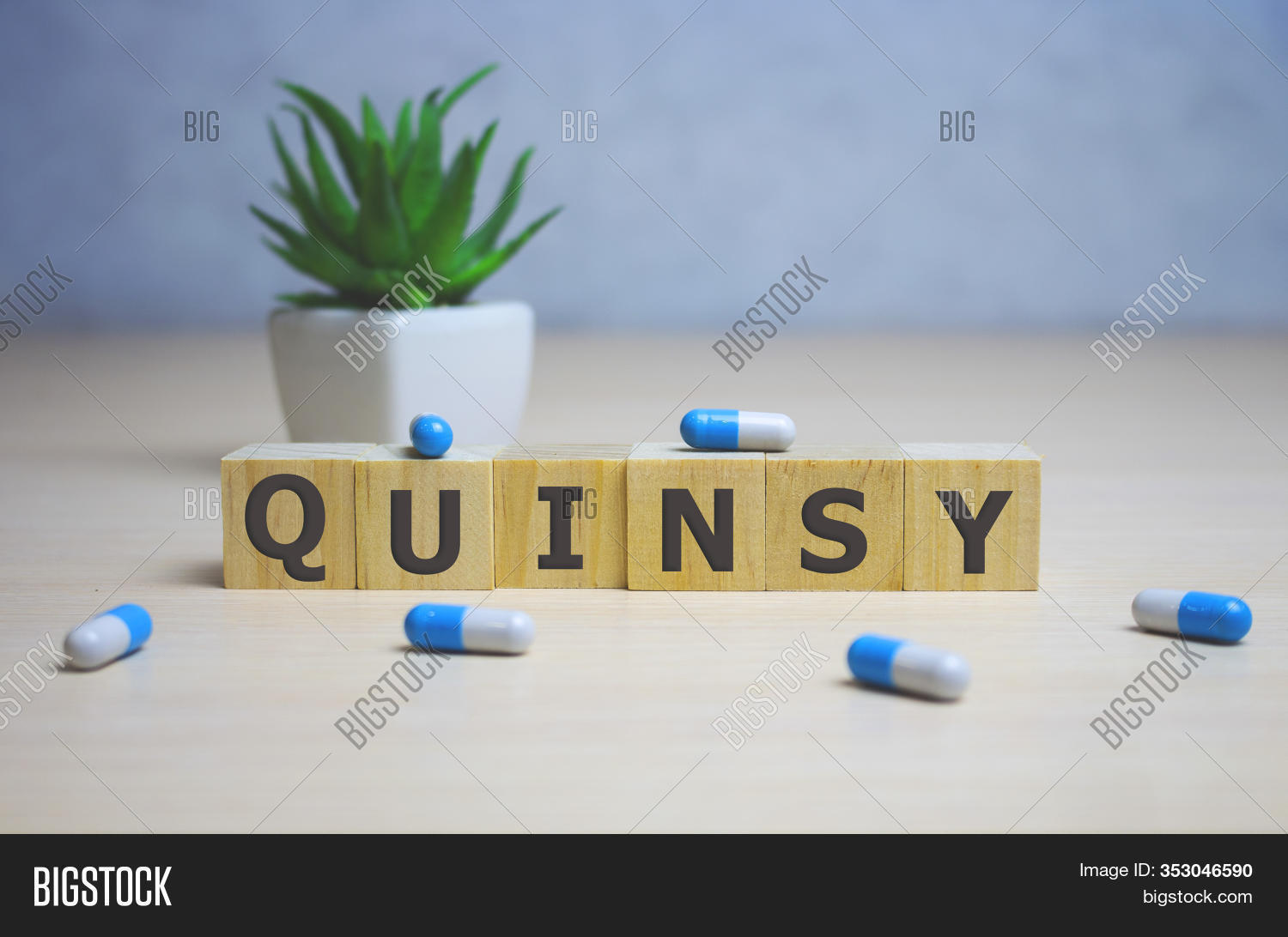 Quinsy Word On Wooden Image & Photo (Free Trial) | Bigstock