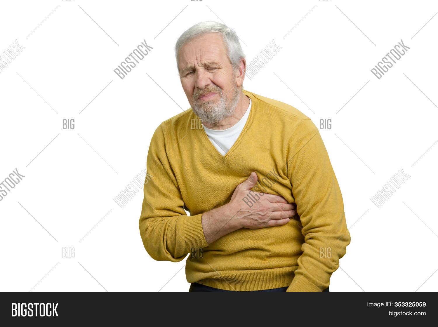 Old Man Having Heart Image & Photo (Free Trial) | Bigstock