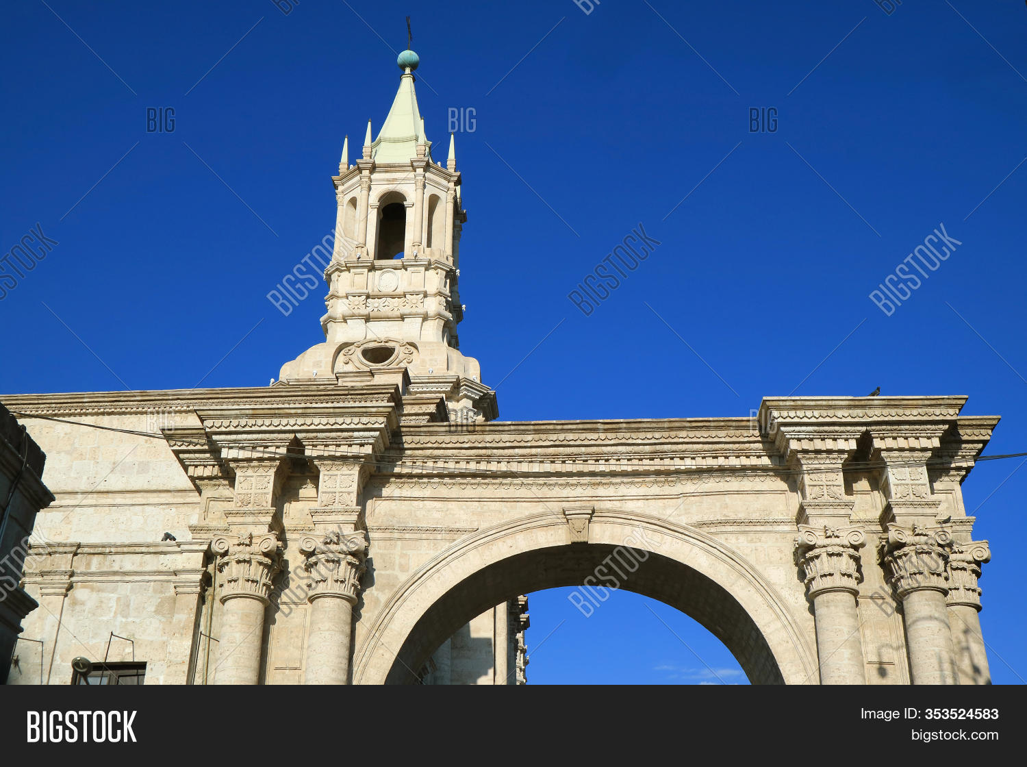 White Belfry Side Arch Image & Photo (Free Trial) | Bigstock