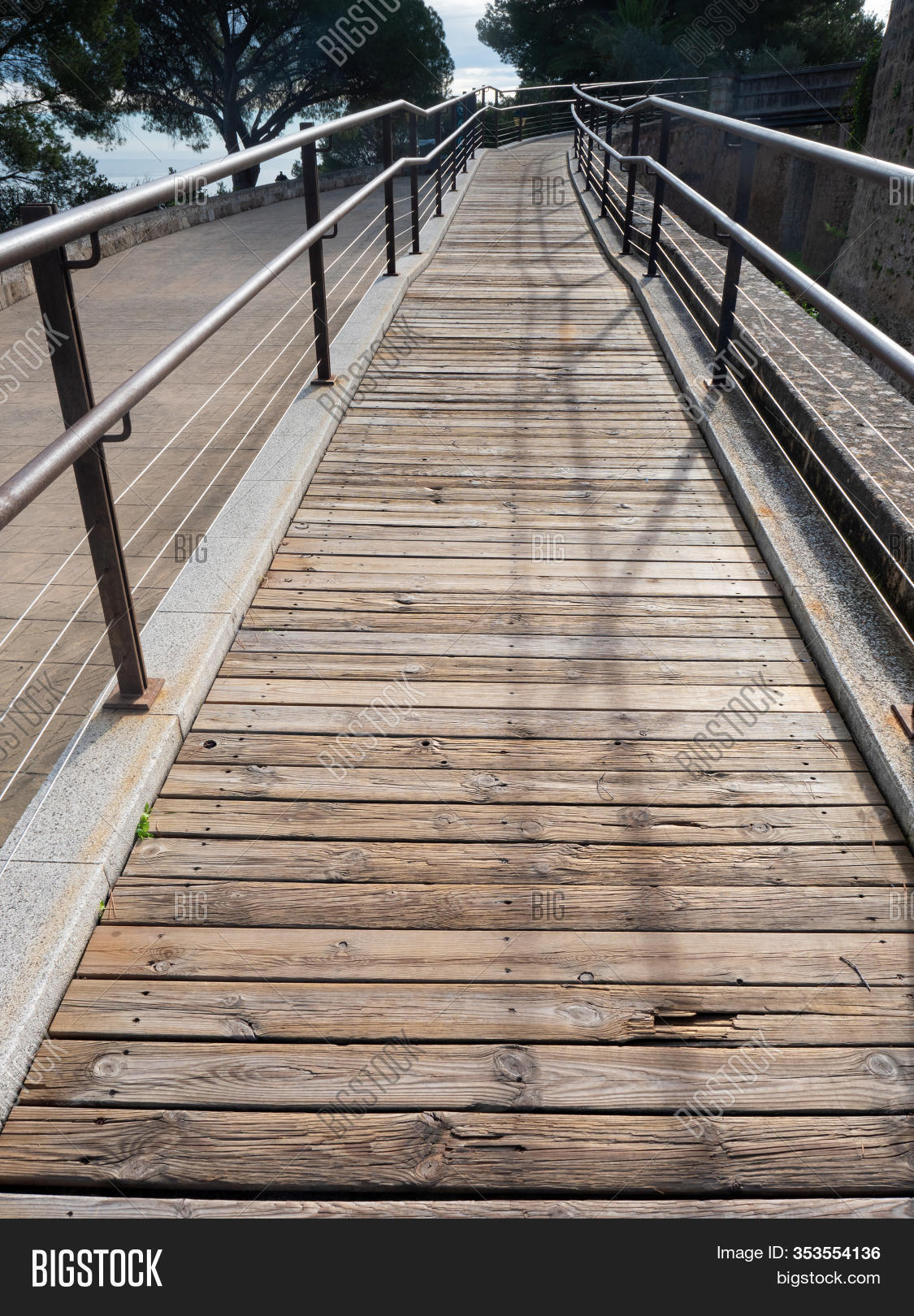 Wood Floor Bridge Image & Photo (Free Trial) | Bigstock