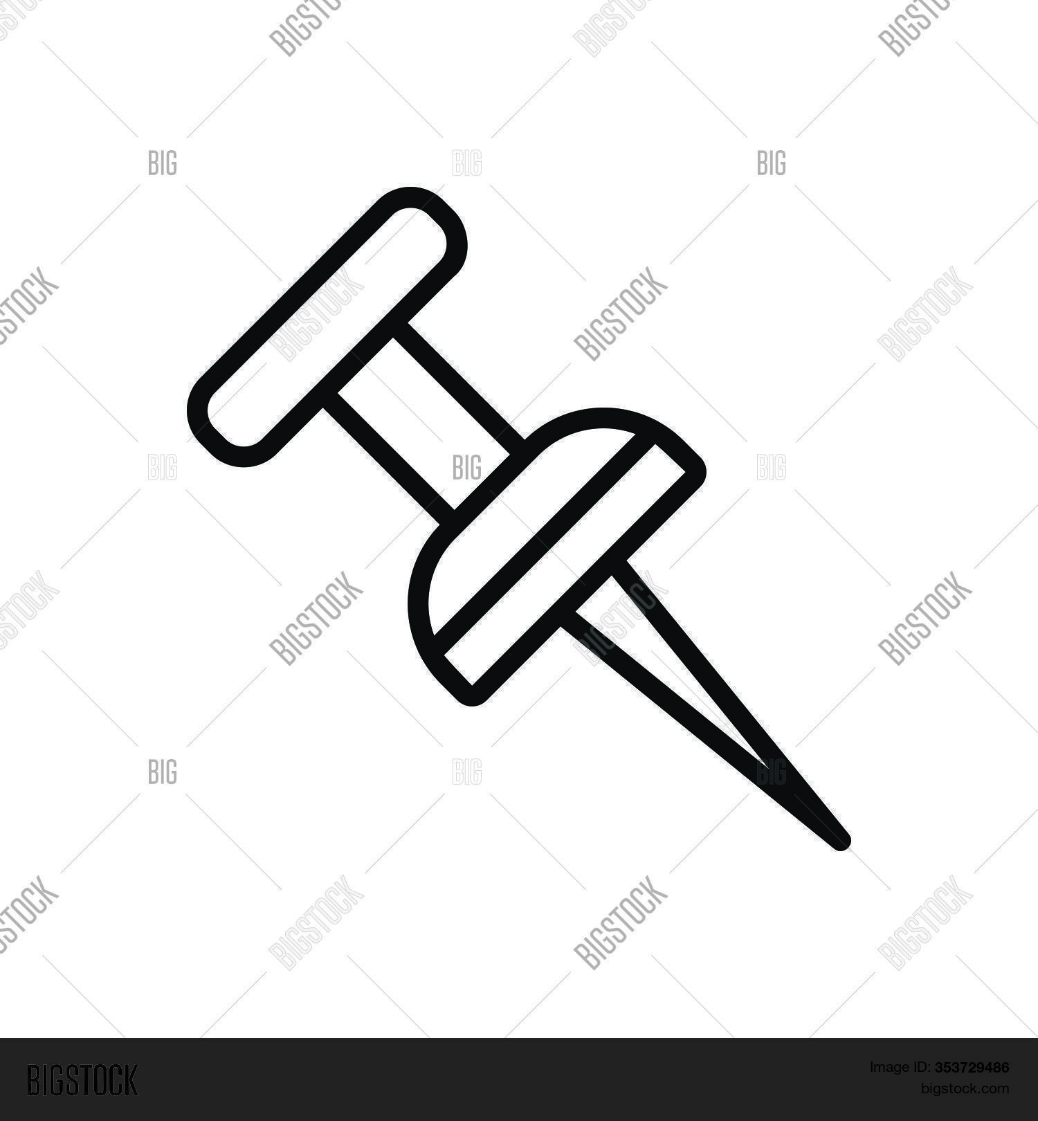Black Line Icon Vector & Photo (Free Trial) | Bigstock