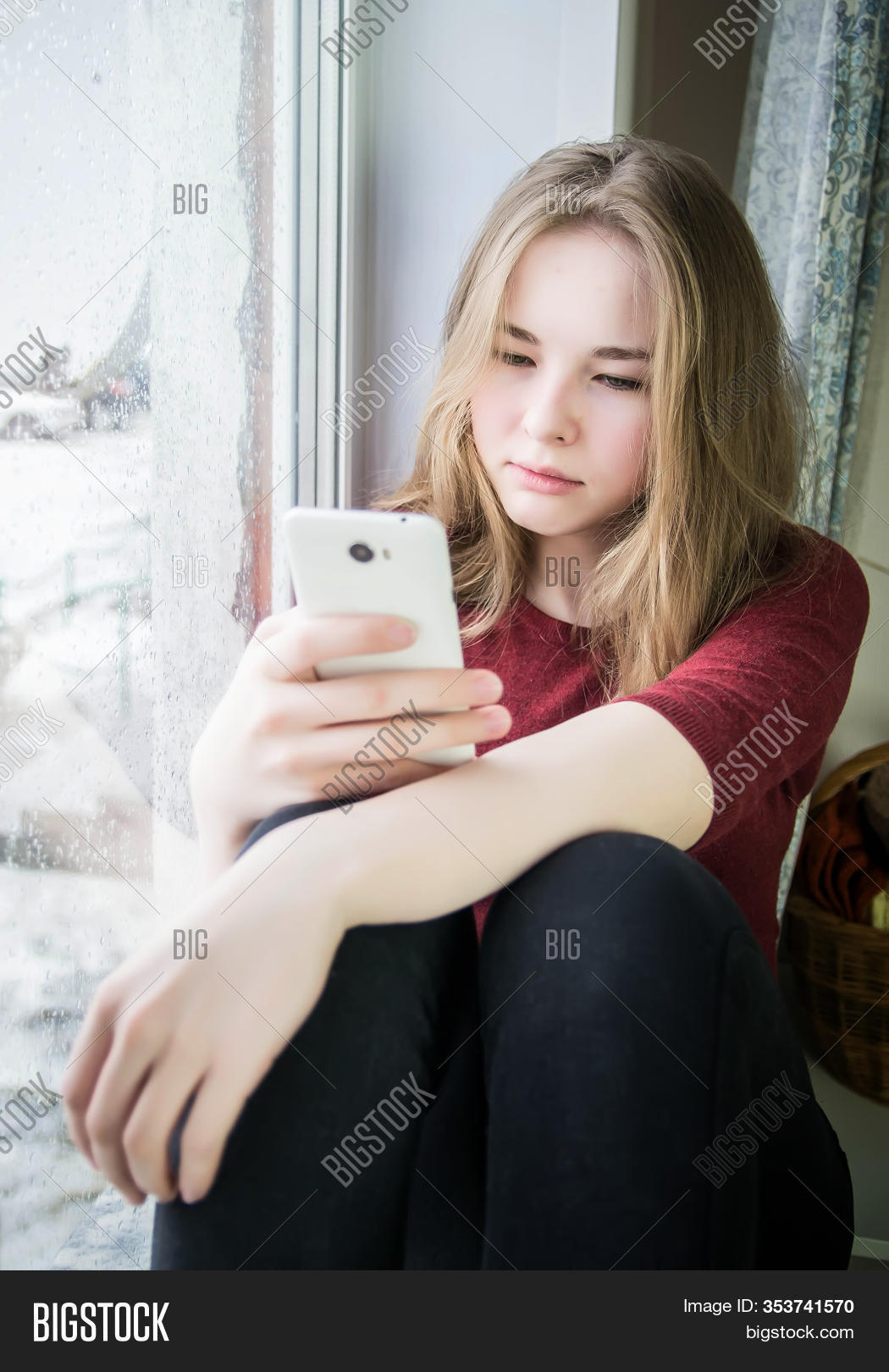 Slightly Overweight Teenage Girl