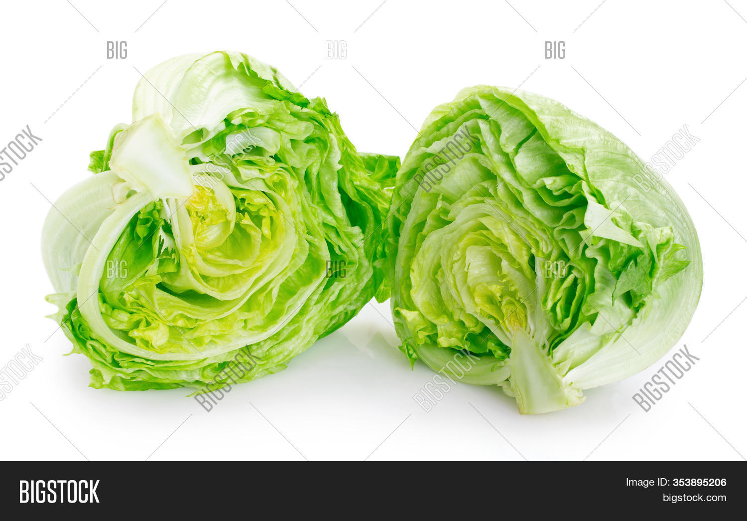 Fresh Iceberg Lettuce Image & Photo (Free Trial) | Bigstock