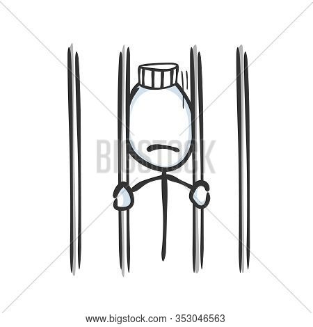 Arrested Mane Jail. Vector & Photo (Free Trial) | Bigstock