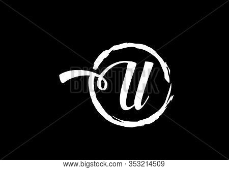 Calligraphy Letter U