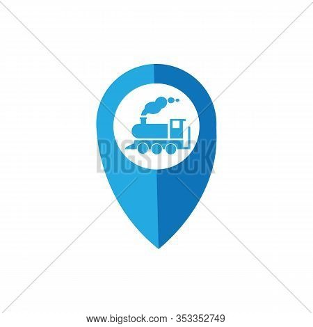 Train Station Map Pin Vector & Photo (Free Trial) | Bigstock