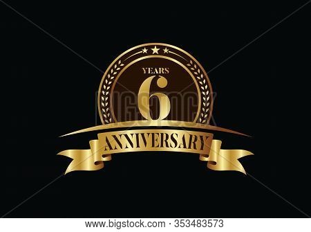 6th Years Anniversary Vector & Photo (Free Trial) | Bigstock