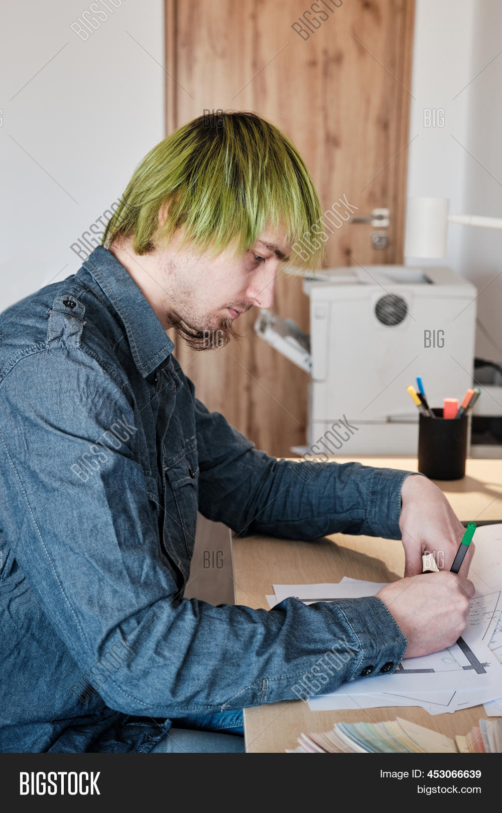 Architect Working On Image & Photo (Free Trial) | Bigstock