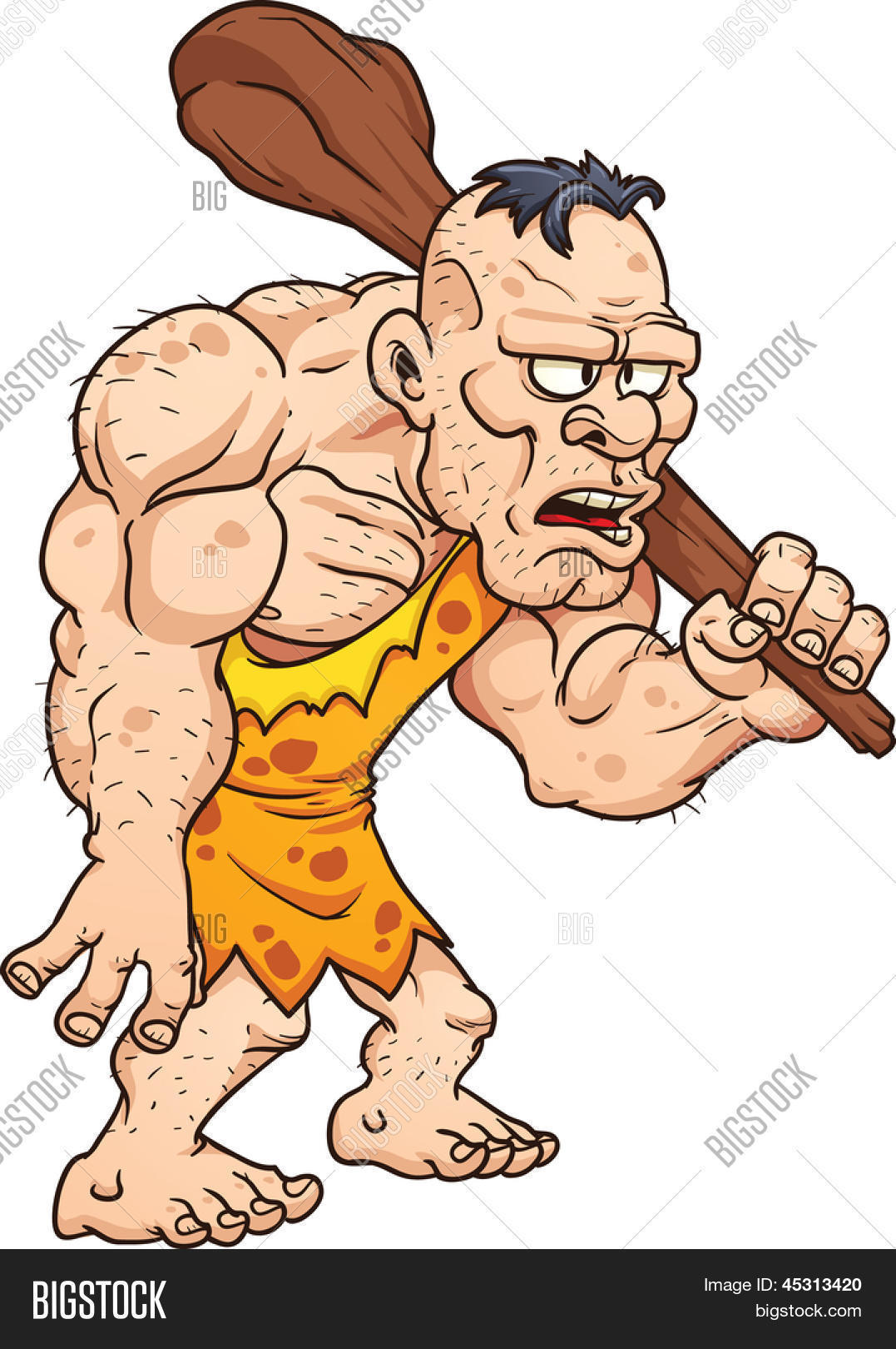 Cartoon Caveman. Vector & Photo (Free Trial) | Bigstock