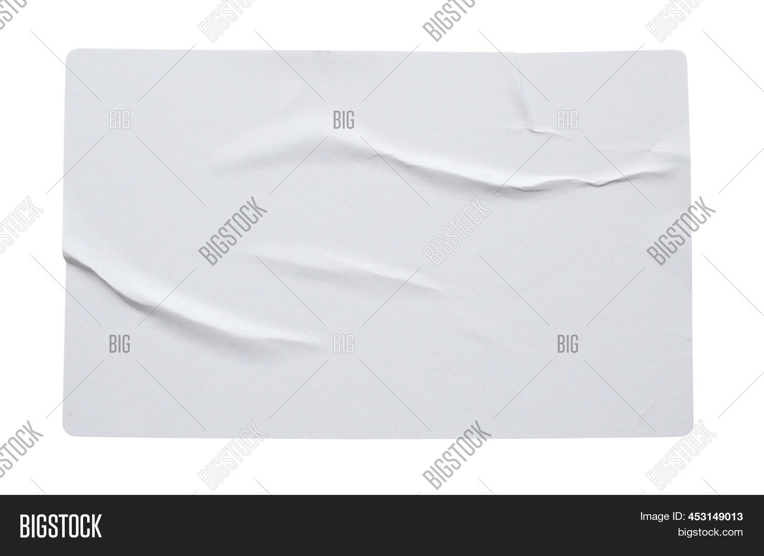 Blank Paper Sticker Image & Photo (Free Trial) | Bigstock