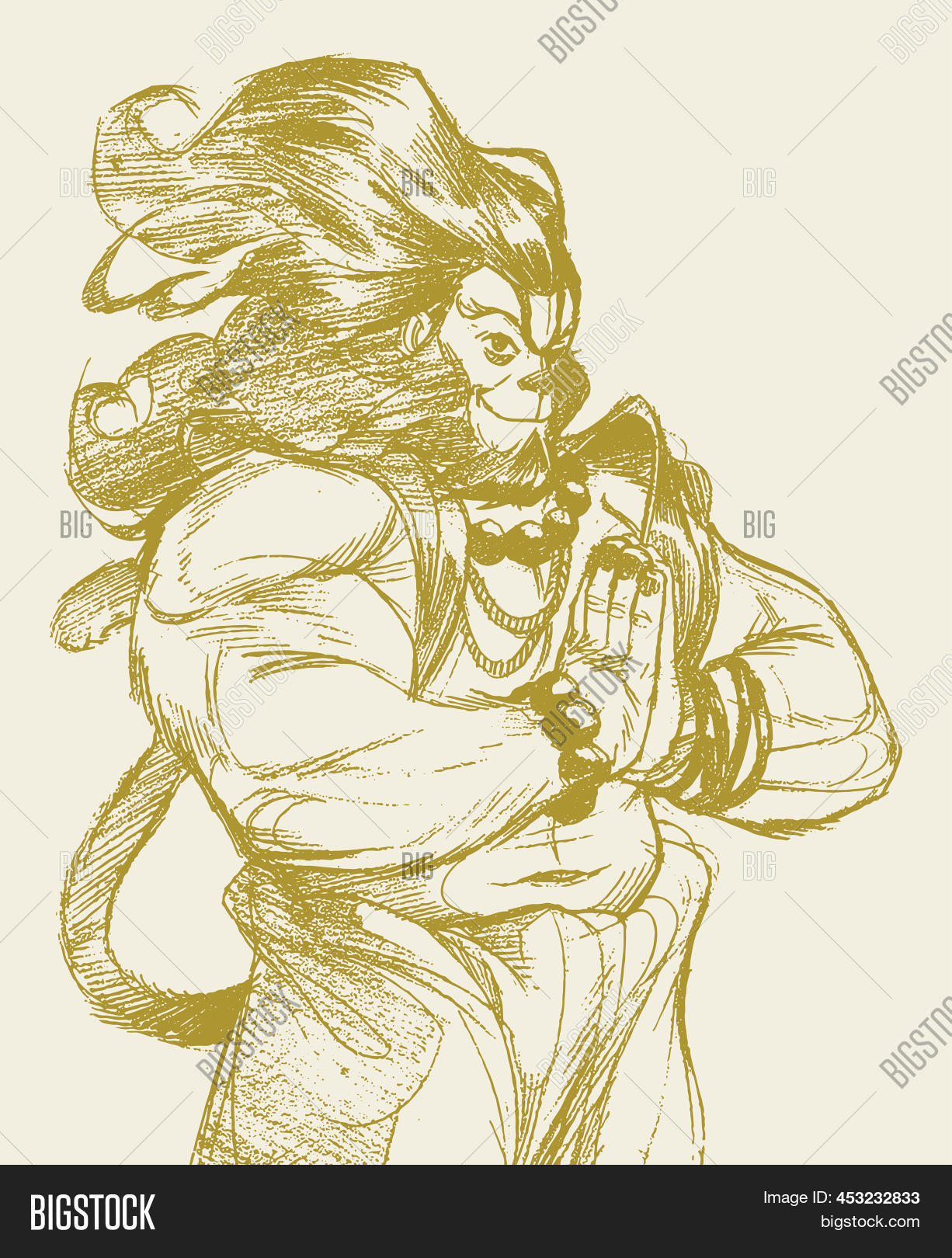 Sketch Hindu God Lord Image & Photo (Free Trial) | Bigstock