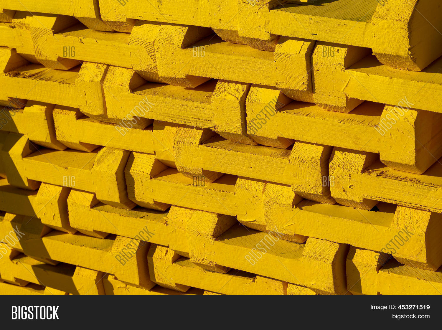 Yellow Wooden Blocks Image & Photo (Free Trial) | Bigstock