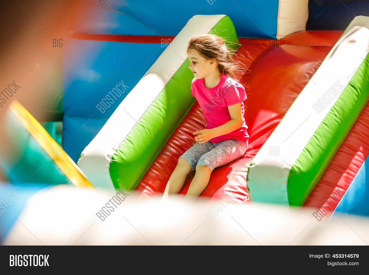 Little Girl Sliding Image & Photo (Free Trial) | Bigstock