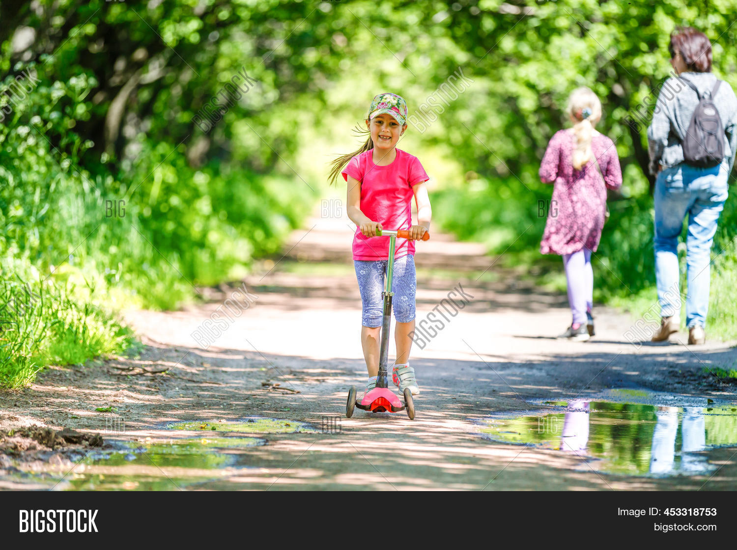 Child Riding Scooter Image & Photo (Free Trial) | Bigstock