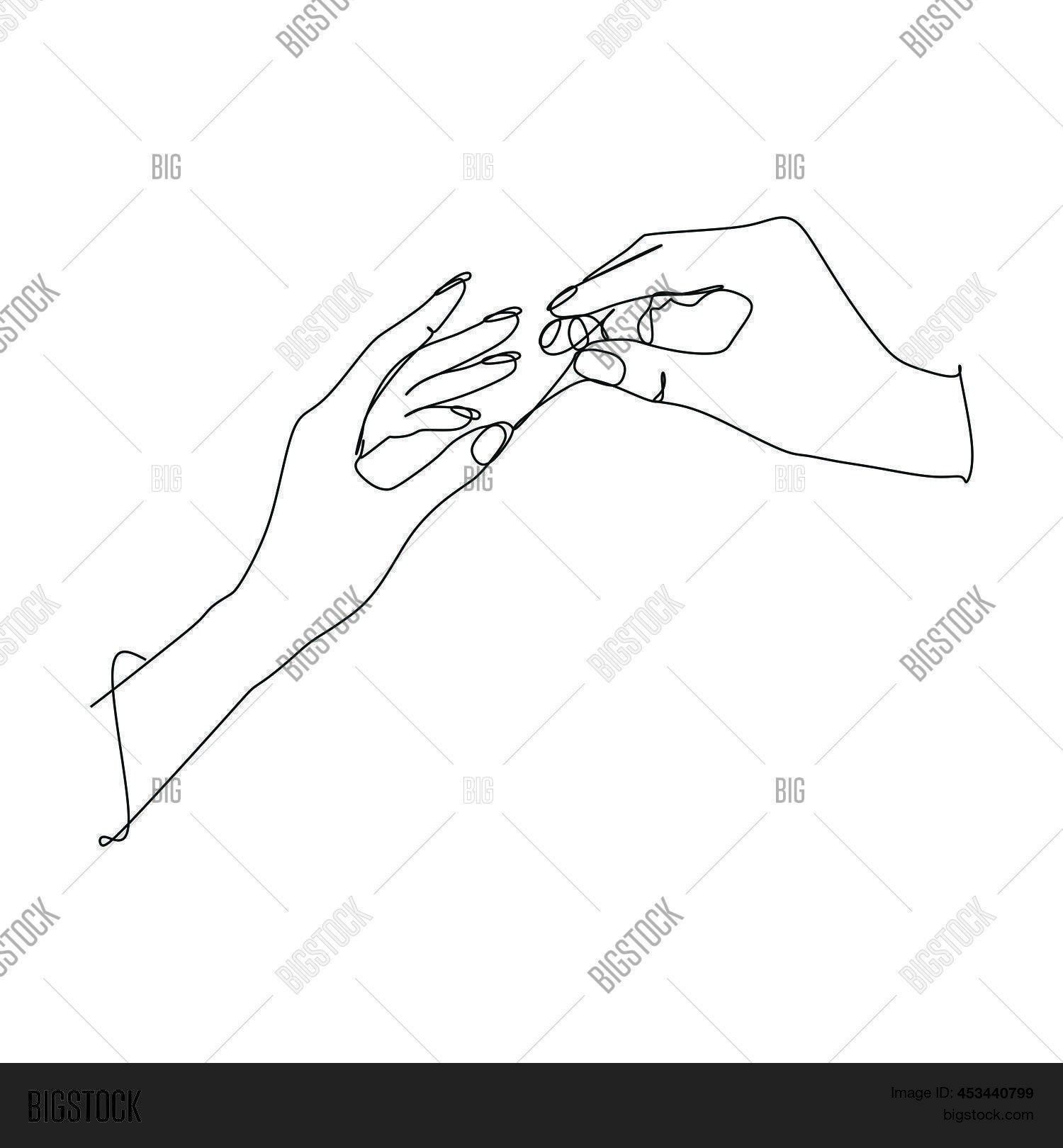 Continuous Line Draw Vector And Photo Free Trial Bigstock