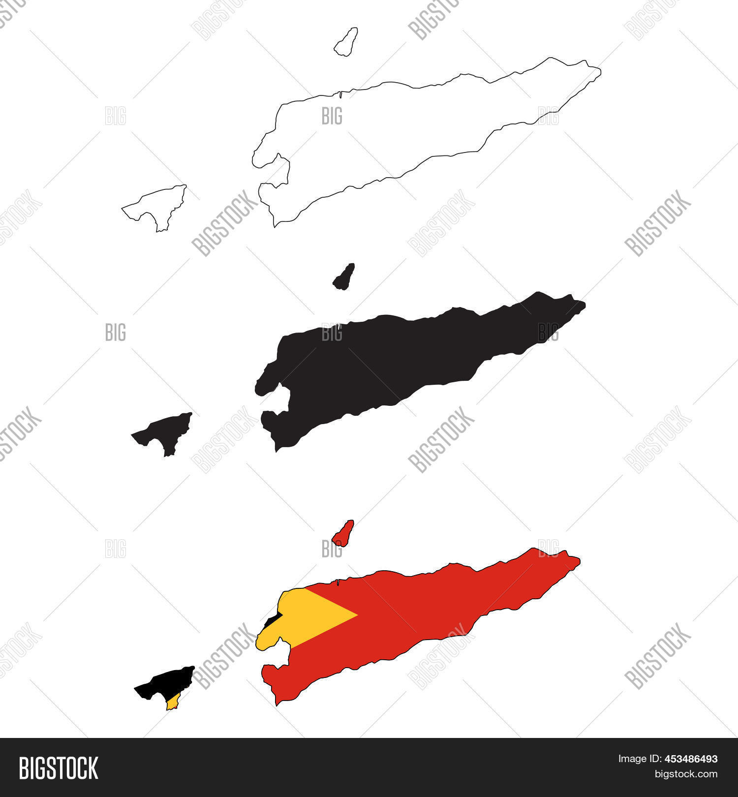 East Timor Map On Image & Photo (Free Trial) | Bigstock