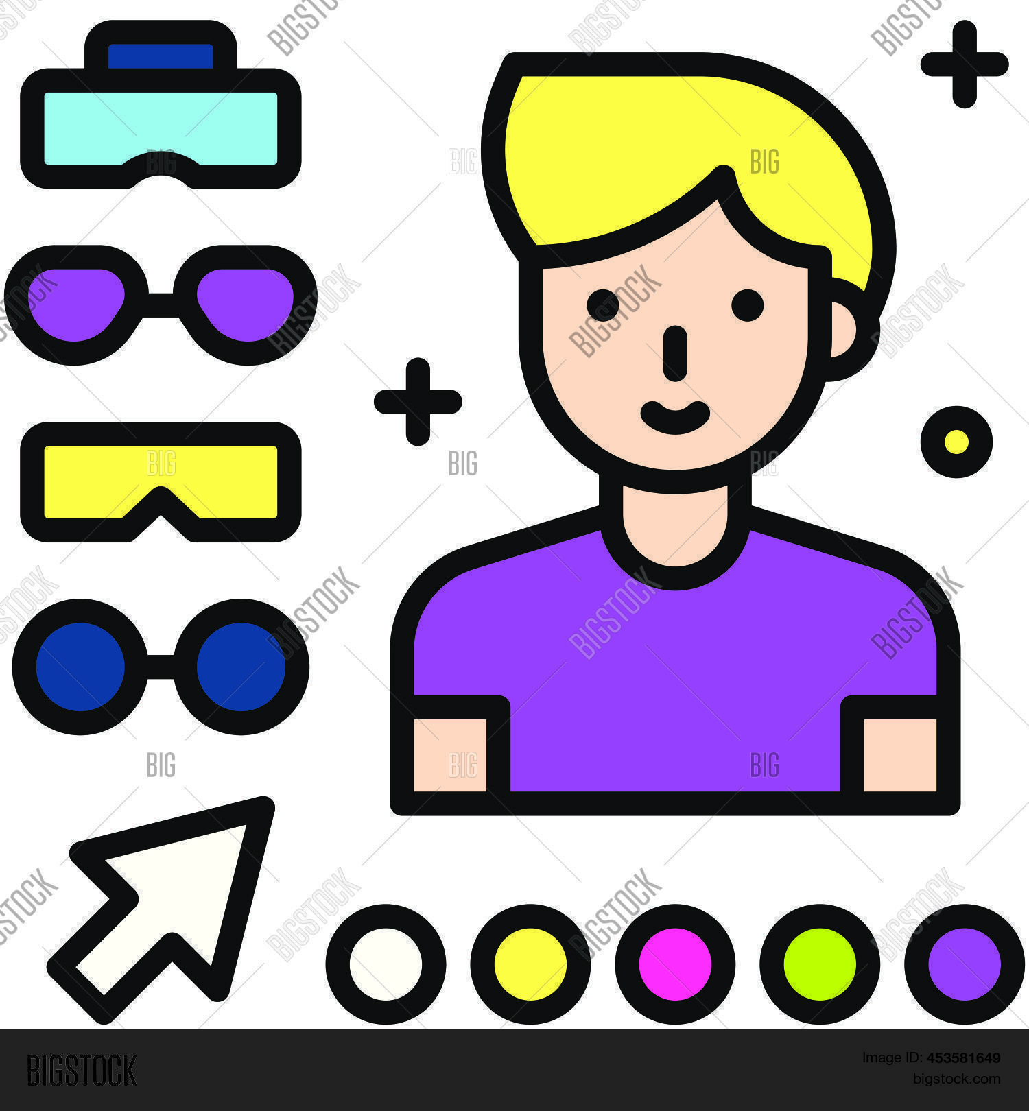 Avatar Customize Icon Vector & Photo (Free Trial) | Bigstock