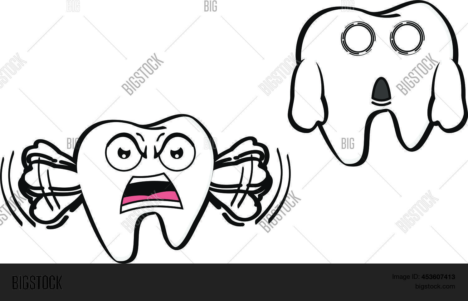 Molar Tooth Cartoon Vector & Photo (Free Trial) | Bigstock