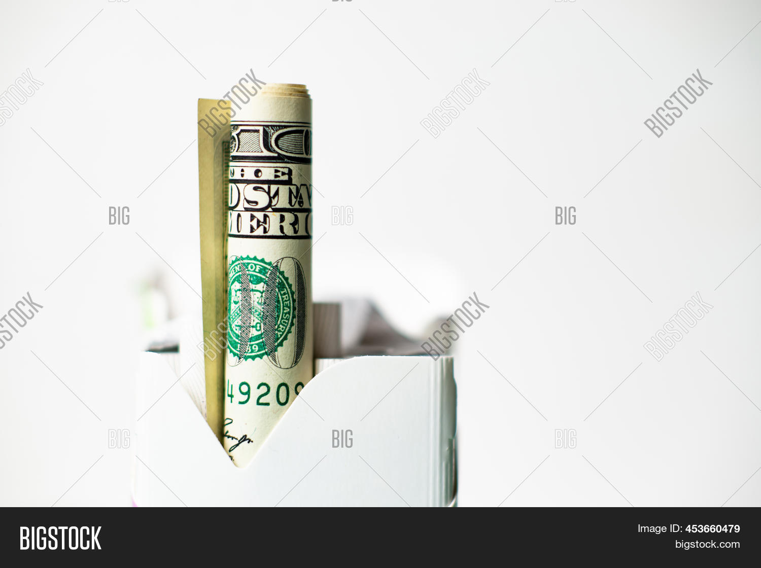 Smoking Money. Rolled Image & Photo (Free Trial) | Bigstock