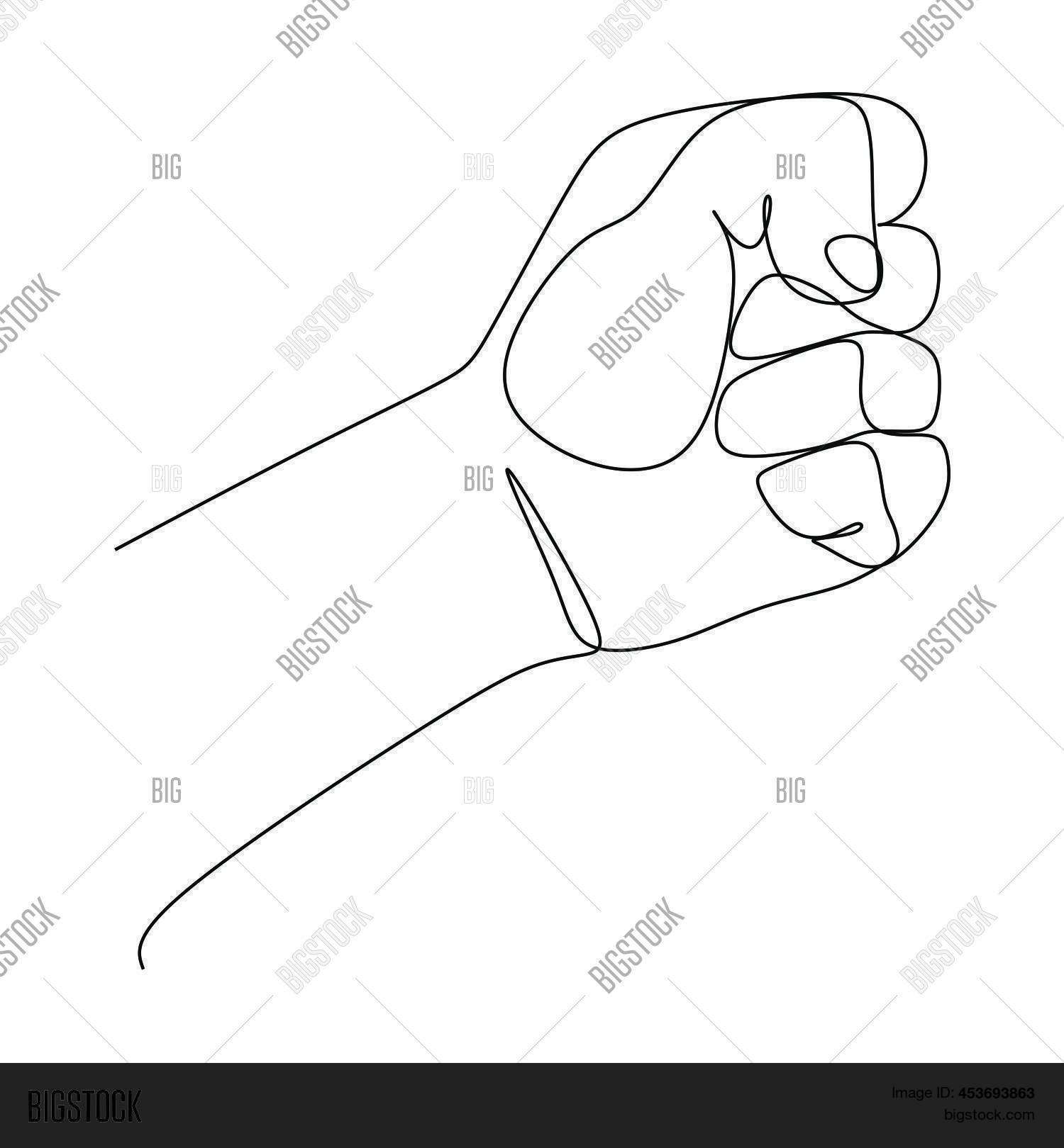 Clenched Hand Fist Vector & Photo (Free Trial) | Bigstock