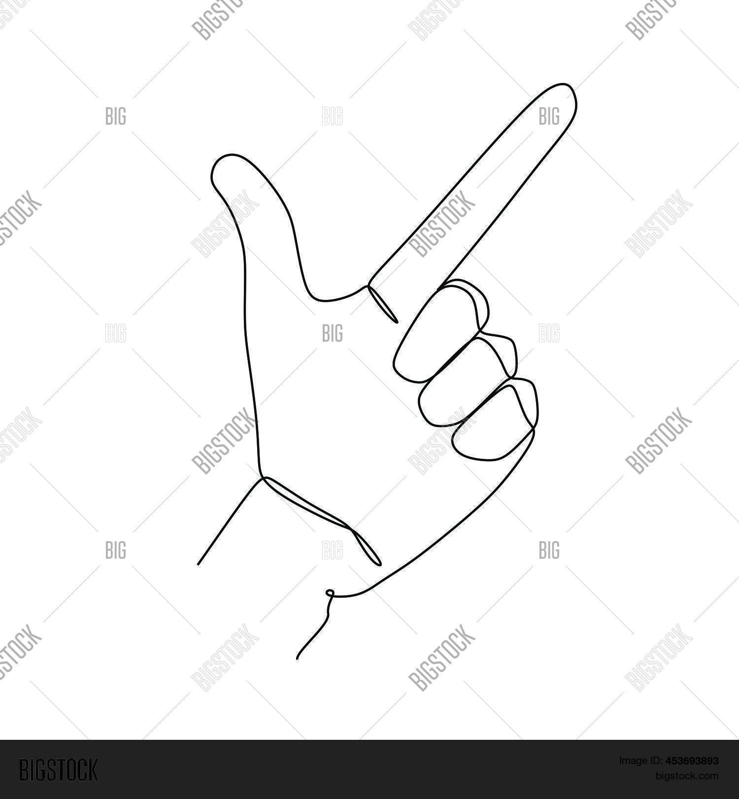 Latter L Hand Gesture Vector & Photo (Free Trial) | Bigstock