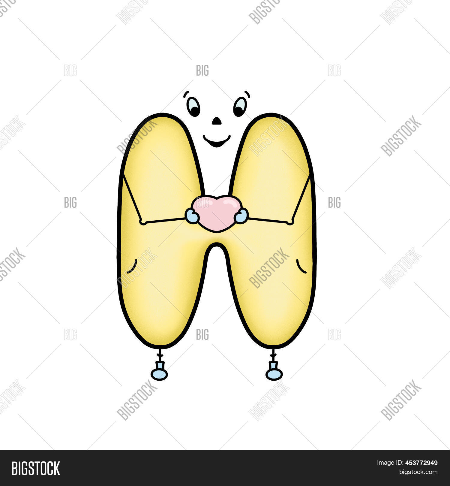Funny Letter H. Heart Image & Photo (Free Trial) | Bigstock