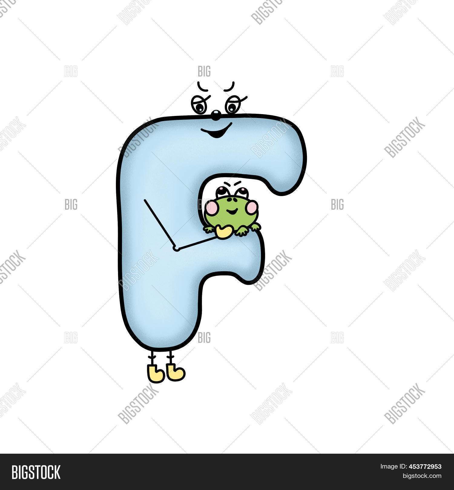 Funny Letter F. Frog. Image & Photo (Free Trial) | Bigstock