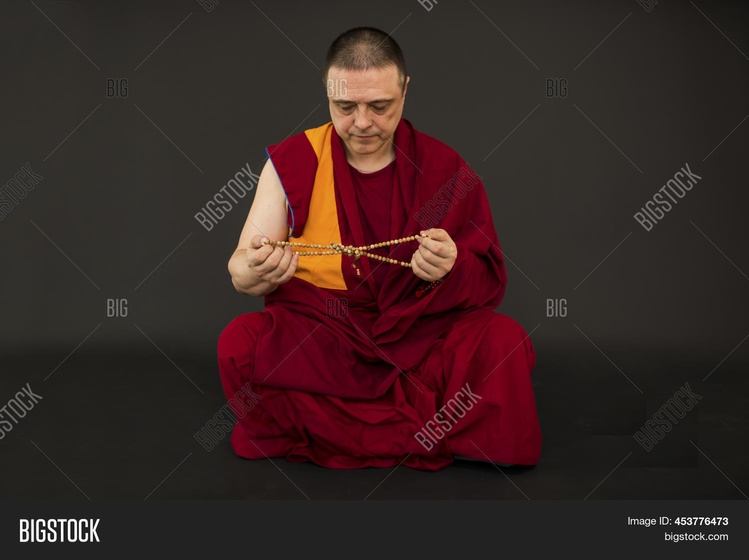 Monk Holds Rosary His Image & Photo (Free Trial) | Bigstock