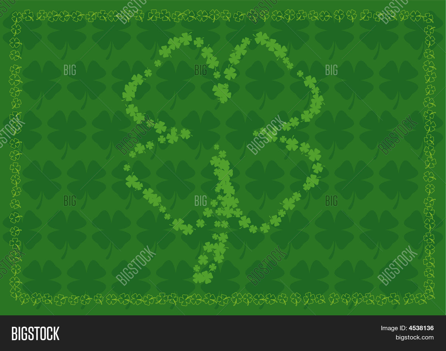 Shamrock Background Vector & Photo (Free Trial) | Bigstock