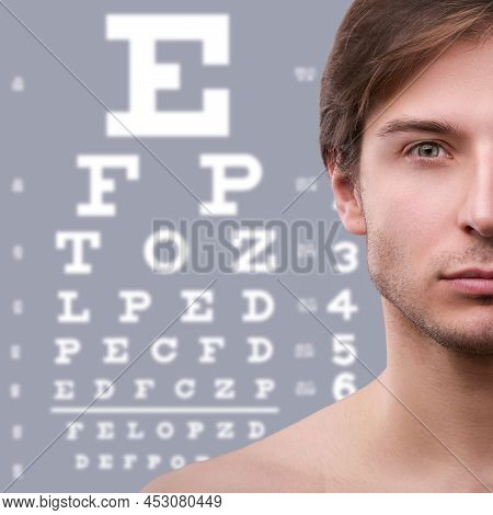 Male Face Eye Chart. Image & Photo (Free Trial) | Bigstock