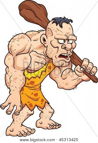 Cartoon Caveman. Vector & Photo (Free Trial) | Bigstock