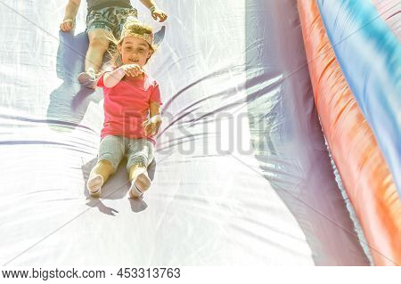 Little Girl Sliding Image & Photo (Free Trial) | Bigstock