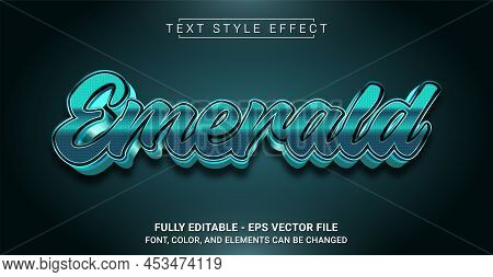 Emerald Text Style Vector & Photo (Free Trial) | Bigstock