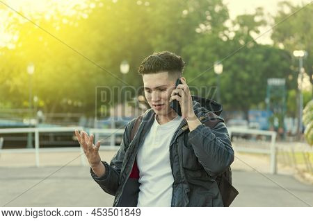 Man Calling On Phone, Image & Photo (Free Trial) | Bigstock