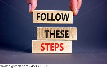 Follow These Steps Image & Photo (Free Trial) | Bigstock