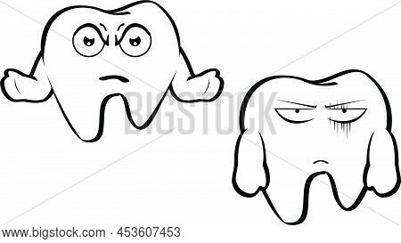 Molar Tooth Cartoon Vector & Photo (Free Trial) | Bigstock