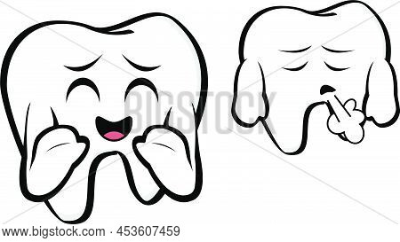 Molar Tooth Cartoon Vector & Photo (Free Trial) | Bigstock