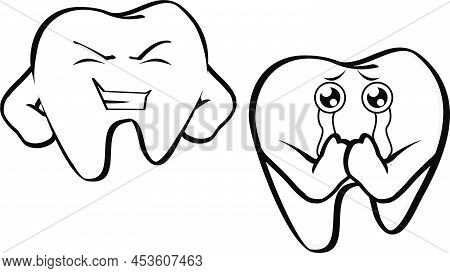 Molar Tooth Cartoon Vector & Photo (Free Trial) | Bigstock