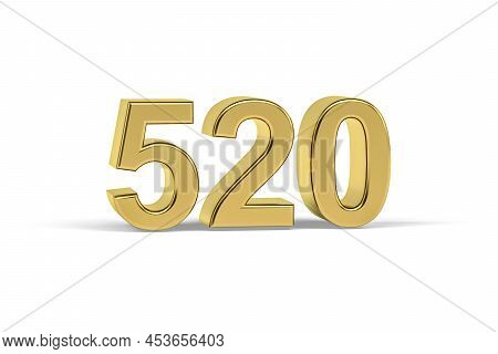Golden 3d Number 520 Image & Photo (Free Trial) | Bigstock