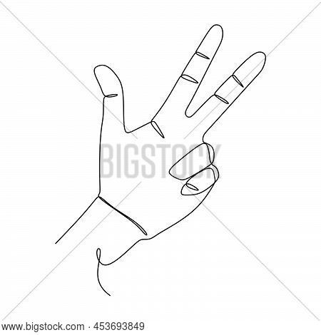 Number Three Hand Vector & Photo (Free Trial) | Bigstock