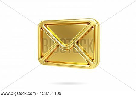 3d Gold Mail Icon Image & Photo (Free Trial) | Bigstock