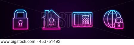 Set Line Lock, House Under Protection, Safe And Global Lockdown ...