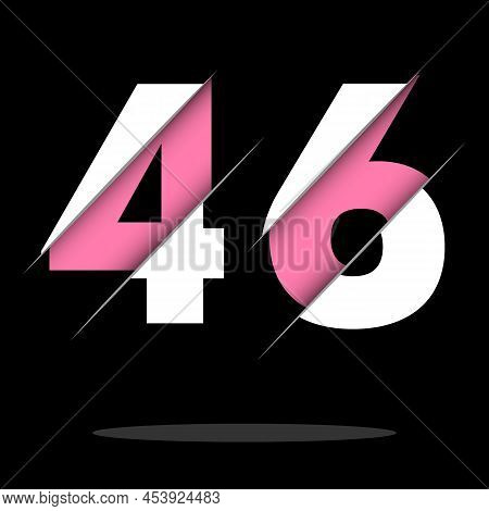 46 4 6 Number Logo Vector & Photo (Free Trial) | Bigstock