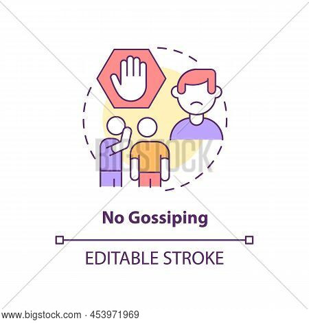 No Gossiping Concept Vector & Photo (Free Trial) | Bigstock