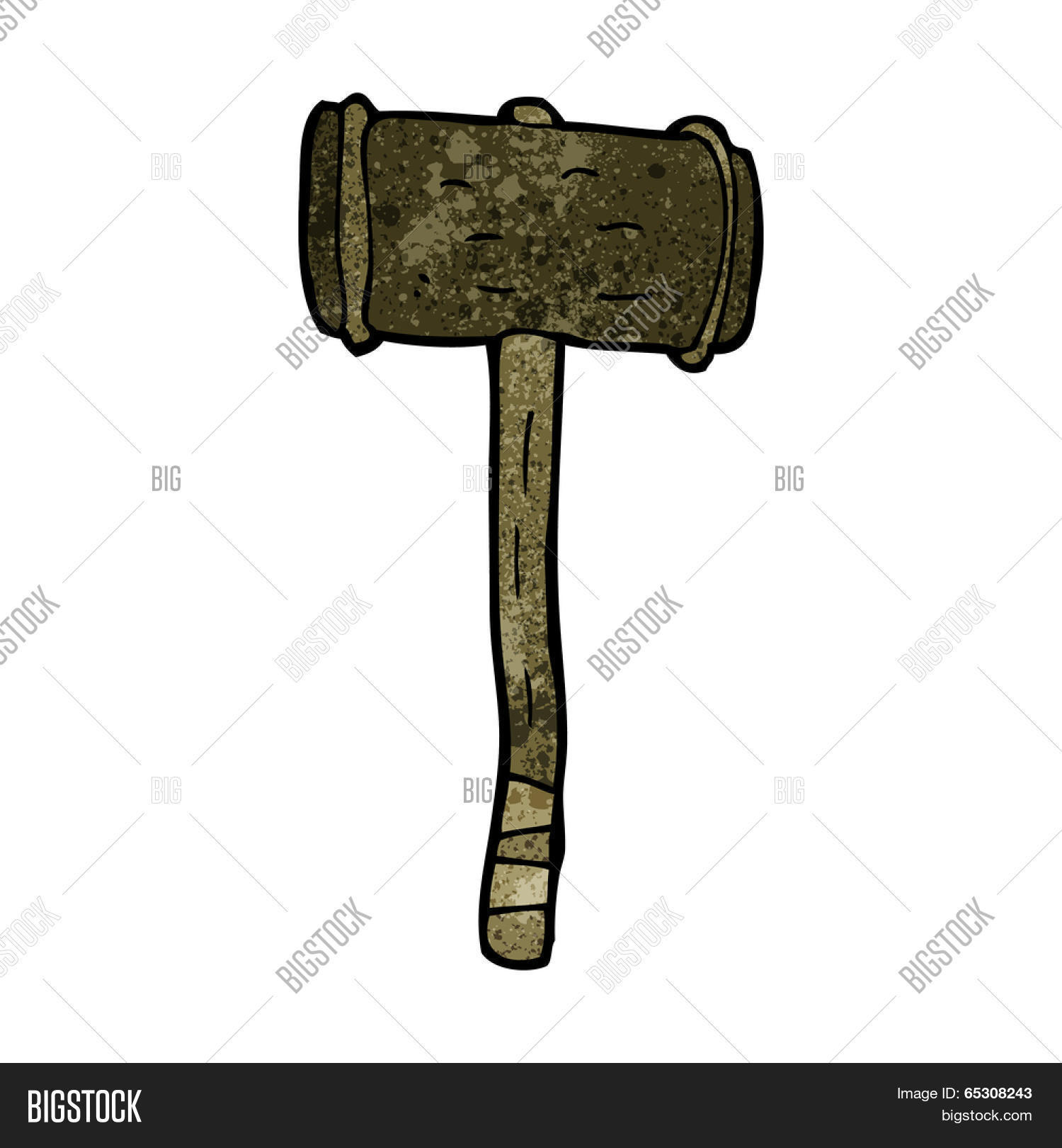 Cartoon Wooden Hammer Image & Photo (Free Trial) | Bigstock