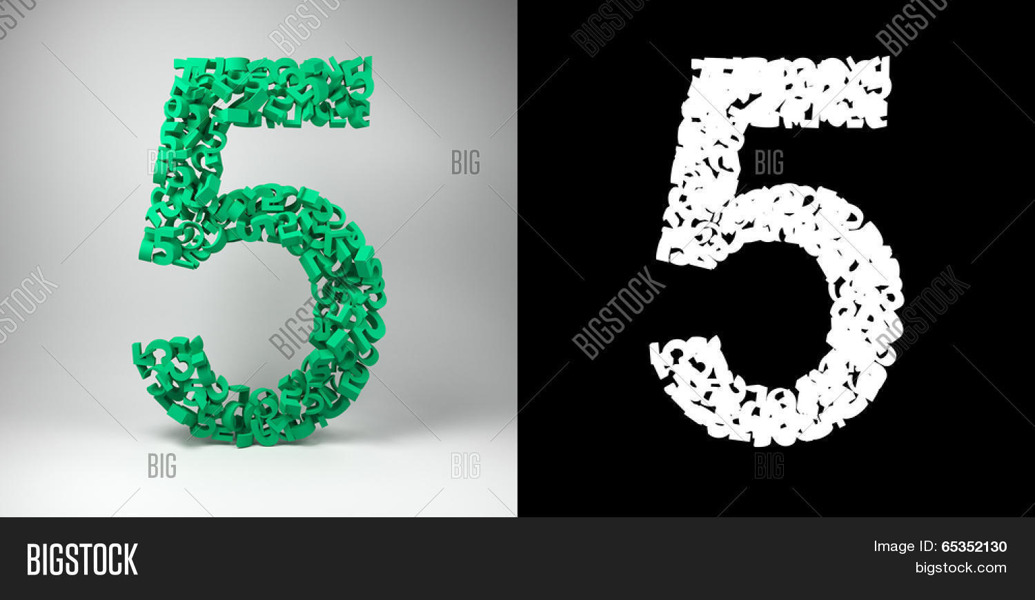 Number Five Made Out Image & Photo (Free Trial) | Bigstock